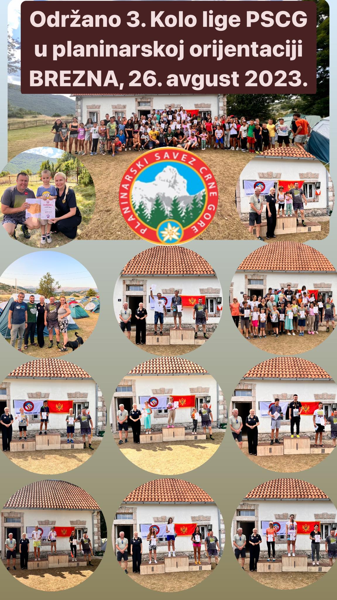 Kamp orijentiringa Brezna 2023 i 3. Kolo lige PSCG – orijentacija ...